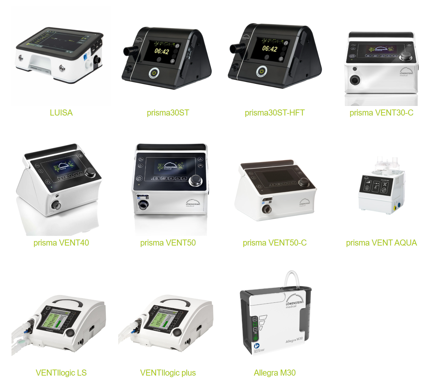 Ventilators by Lowenstein Medical
